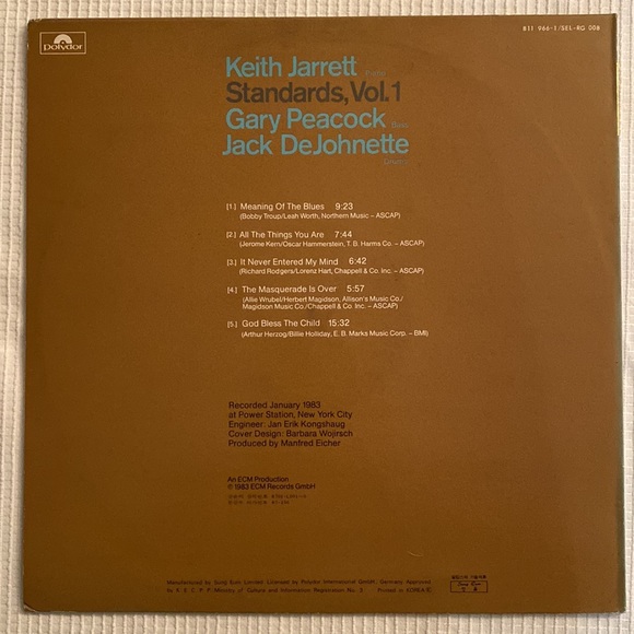 Media | Vintage Vinyl Keith Jarrett Standards Volume 1 | Poshmark